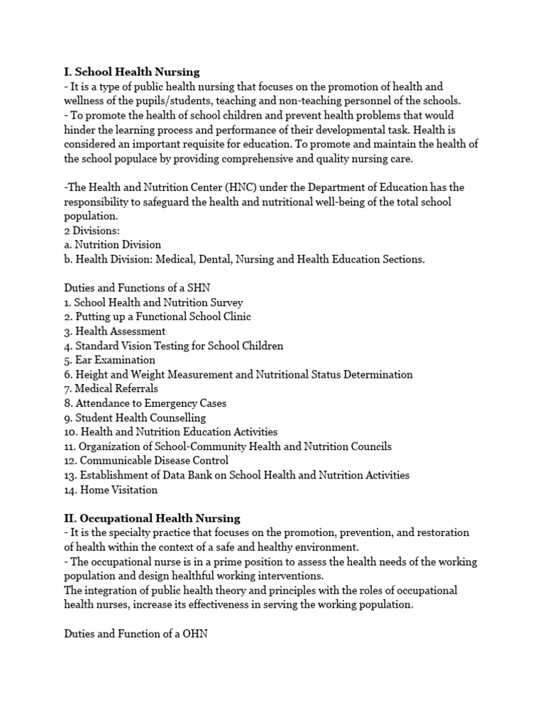 Different Fields in CHN - Report | Download Free PDF | Mental Health | Mental Disorder