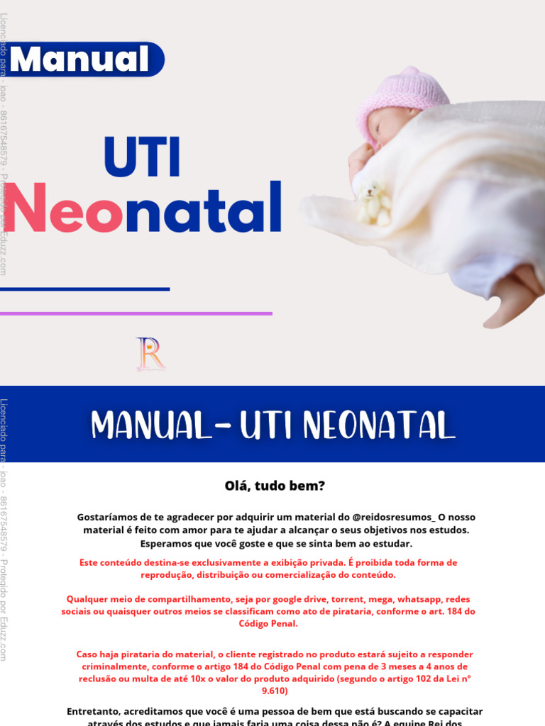 Cuidados e Exames na UTI Neonatal | PDF | Especialidades médicas ...