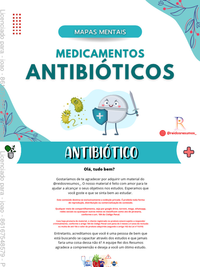 mapas-de-antibiotico | PDF | Penicilina | Biologia
