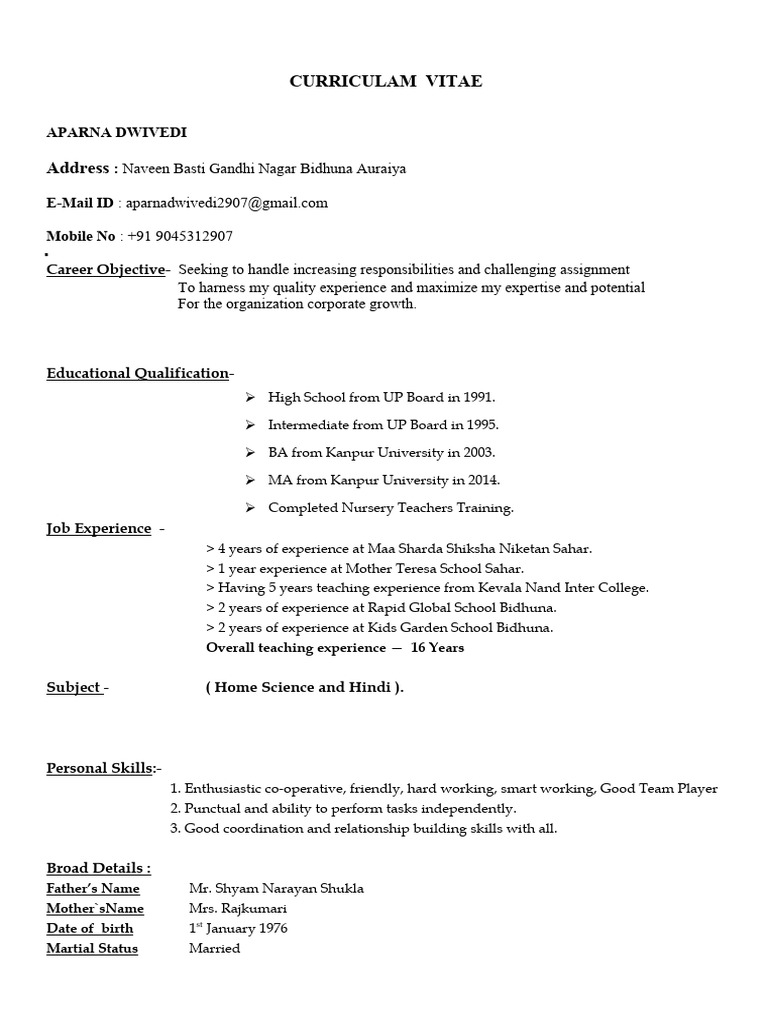 A.D CV | PDF | Wellness | Religion & Spirituality