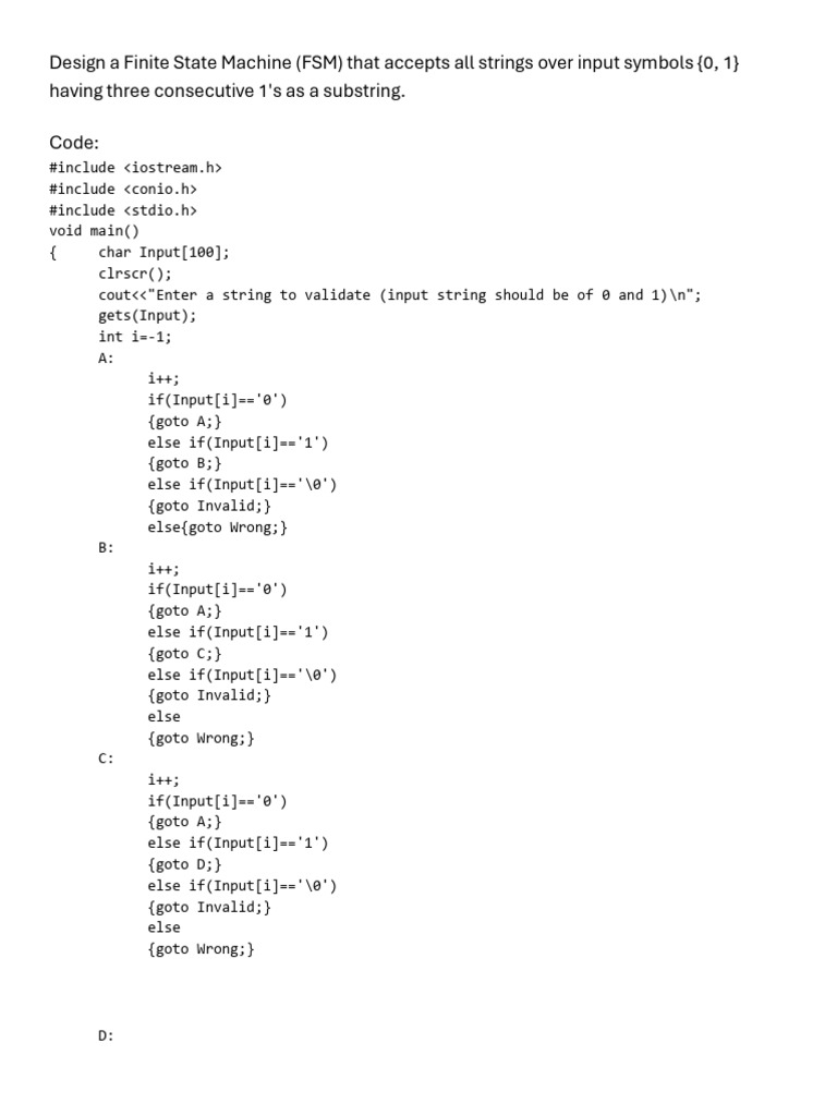 Theory Of Computation Lab File Pdf Computer Programming Computing