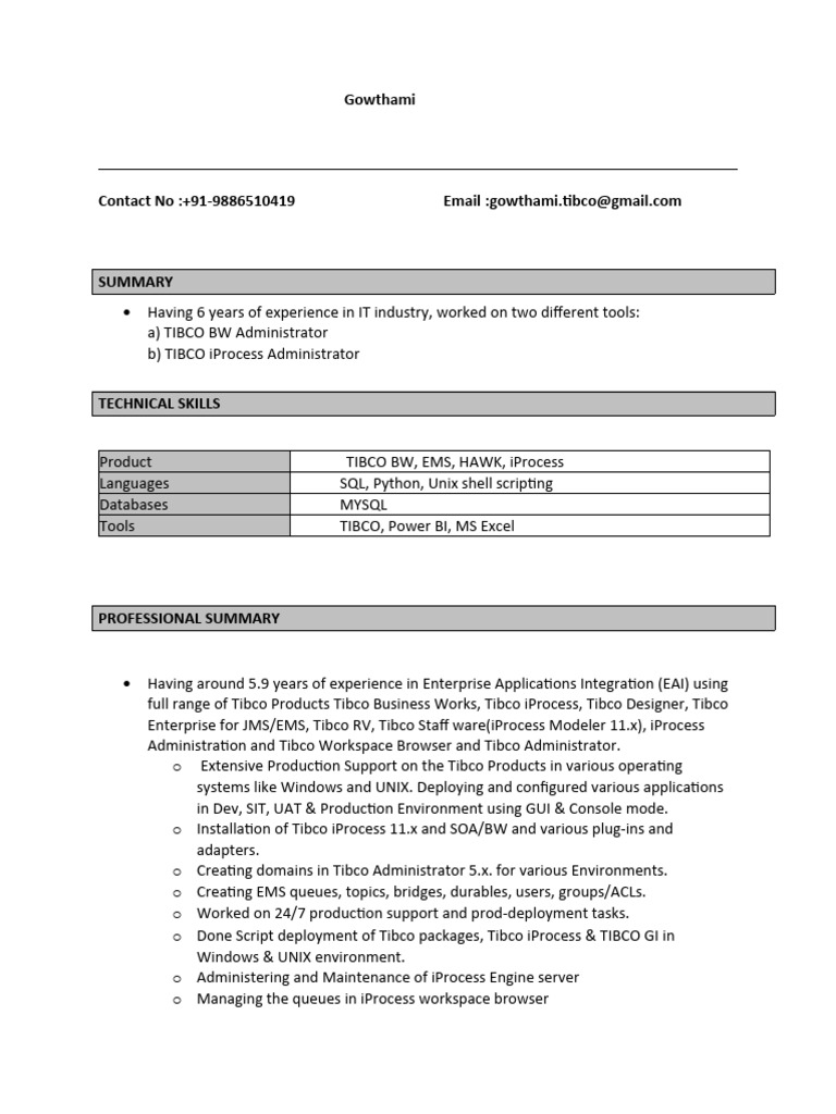 Gowthami Resume 2022 | PDF | Server (Computing) | Computer Science