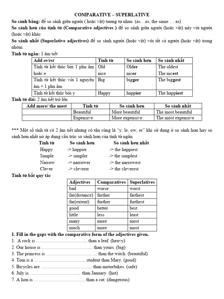 So Sanh Hon Va Nhat | PDF
