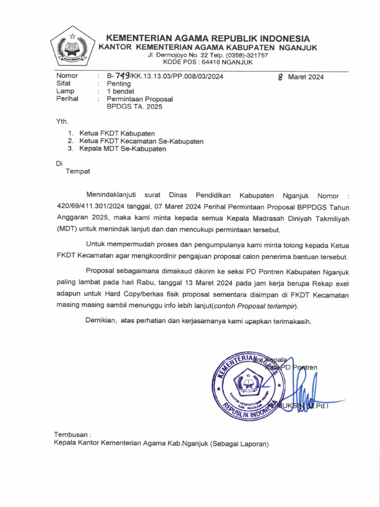 Proposal Usulan BPPDGS 2025 Kirim | PDF Proposal Usulan BPPDGS 2025 Kirim | PDF
