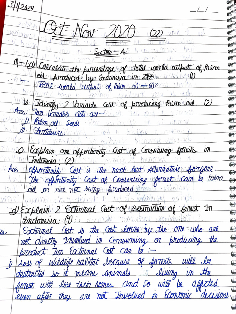 Economics Oct Nov 2020 22 Solved Paper | PDF Economics Oct Nov 2020 22 Solved Paper | PDF