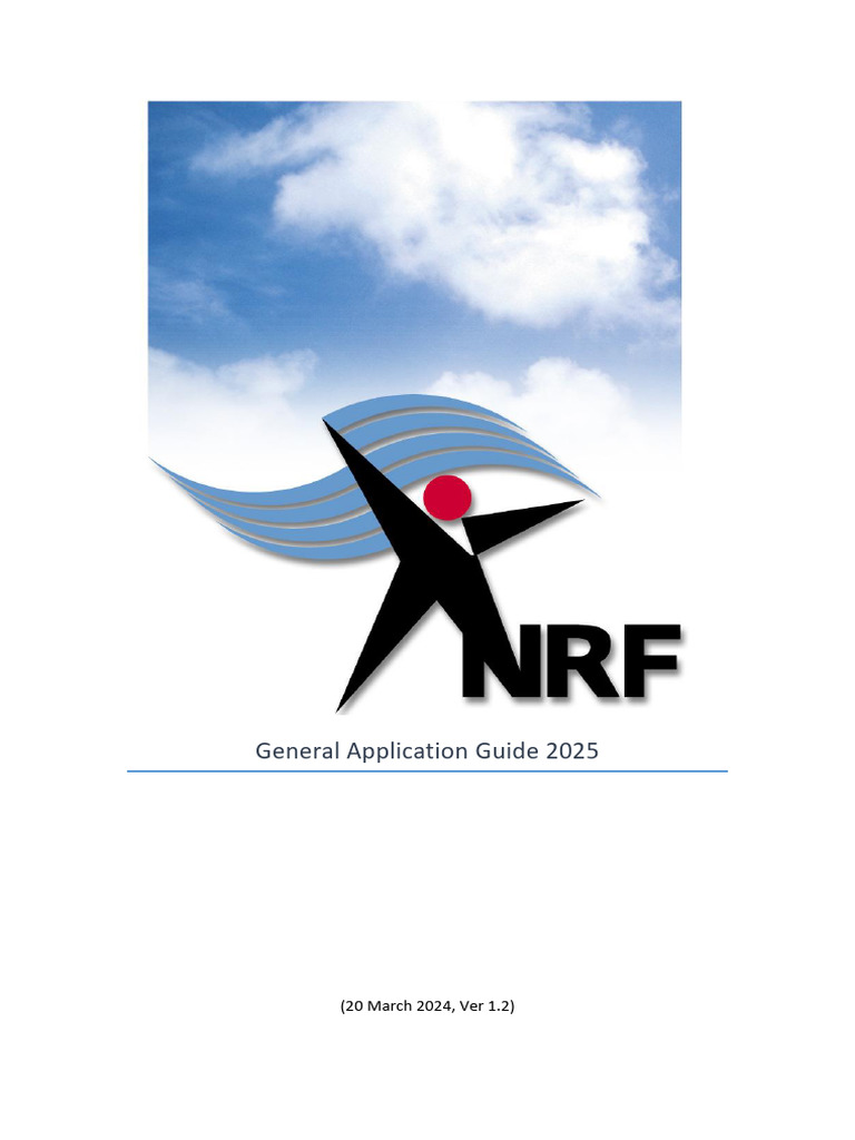 NRF General Application Guide 2025 | PDF | Postgraduate Education ...