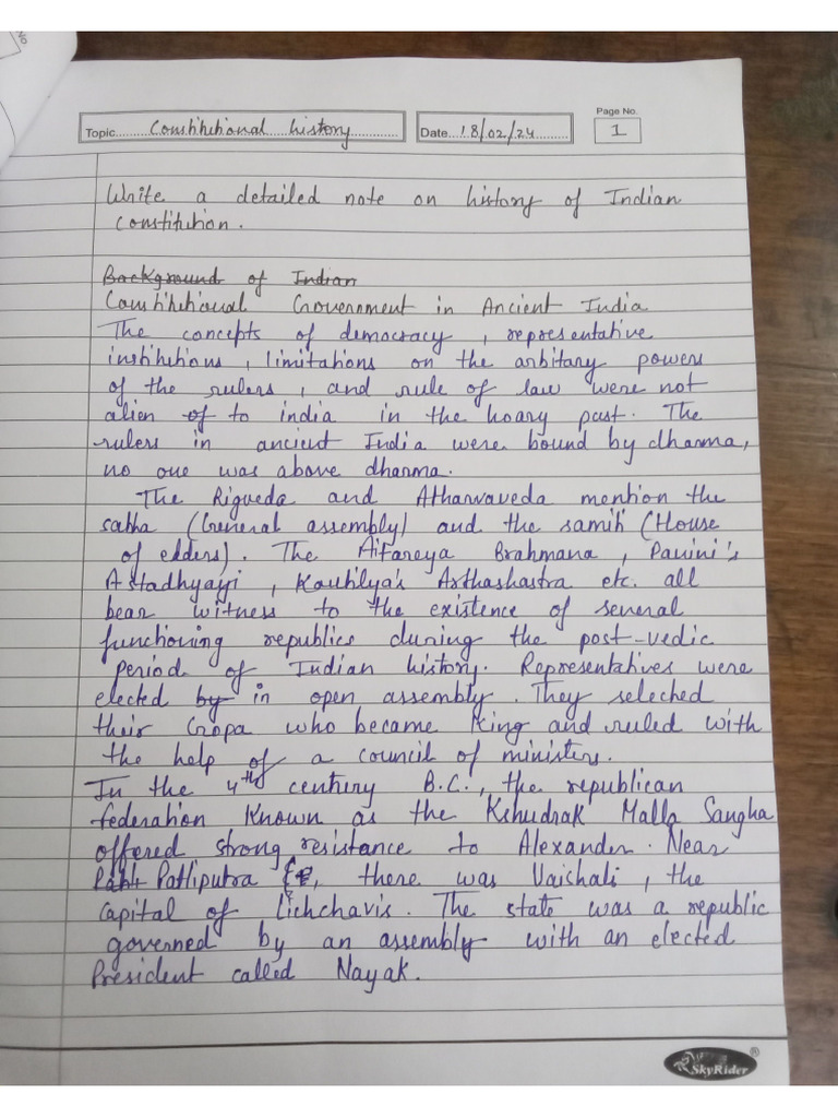 History of Indian Constitution Assignment | PDF