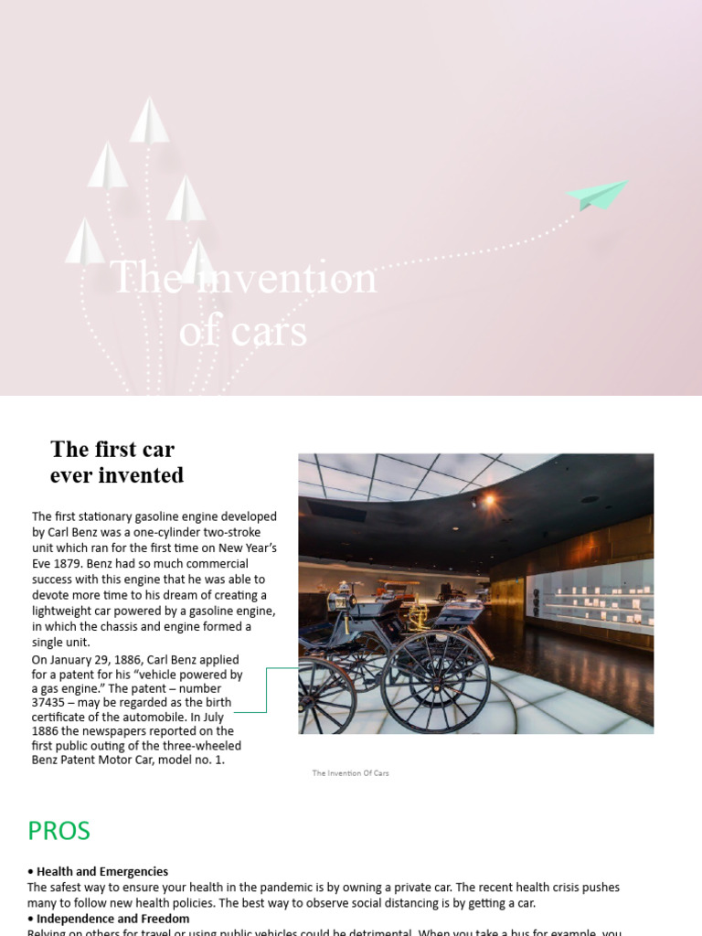 The Invention of Cars | PDF | Car | Pollution