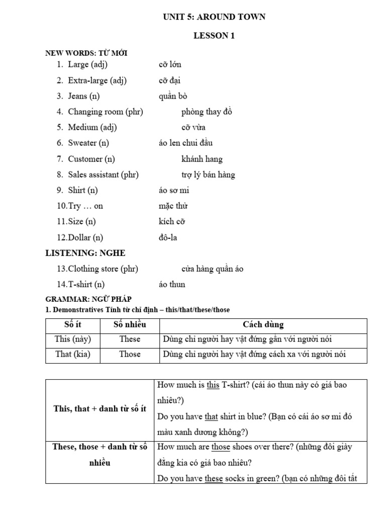 Bai Soan Mẫu Lớp 6 | PDF