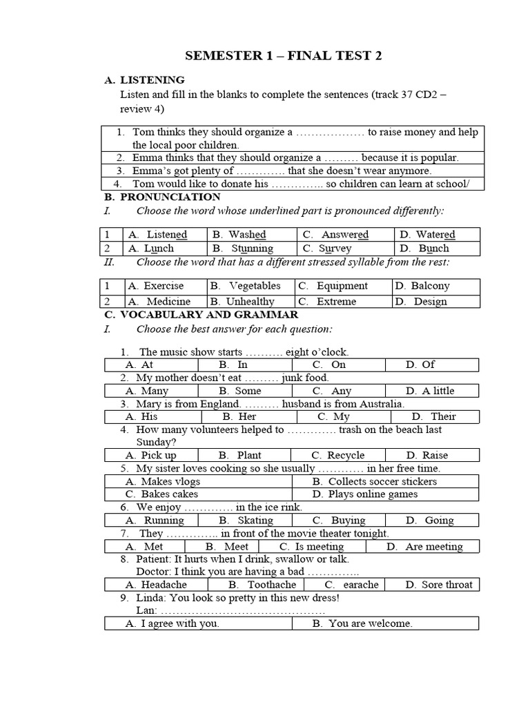 Final Test 2 Pdf Linguistics