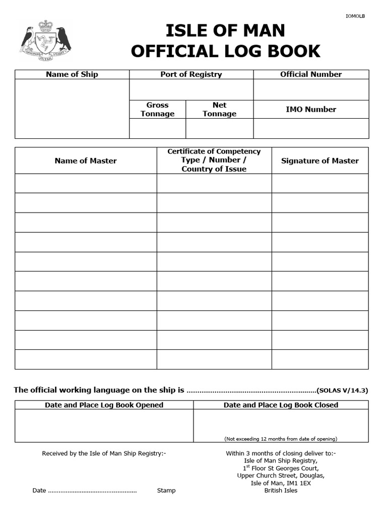 Official Log Book All Ships | PDF | Watercraft | Water Transport