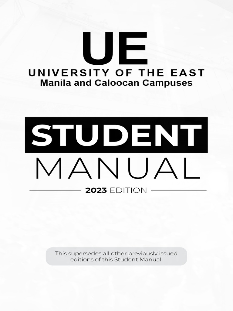 UE Student Manual 2023 Edition | PDF