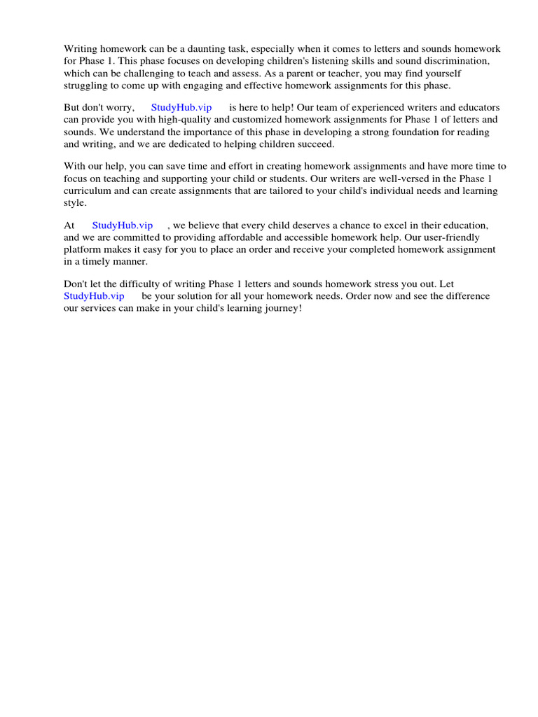 Letters and Sounds Homework Phase 1 | PDF | Phonics | Sound