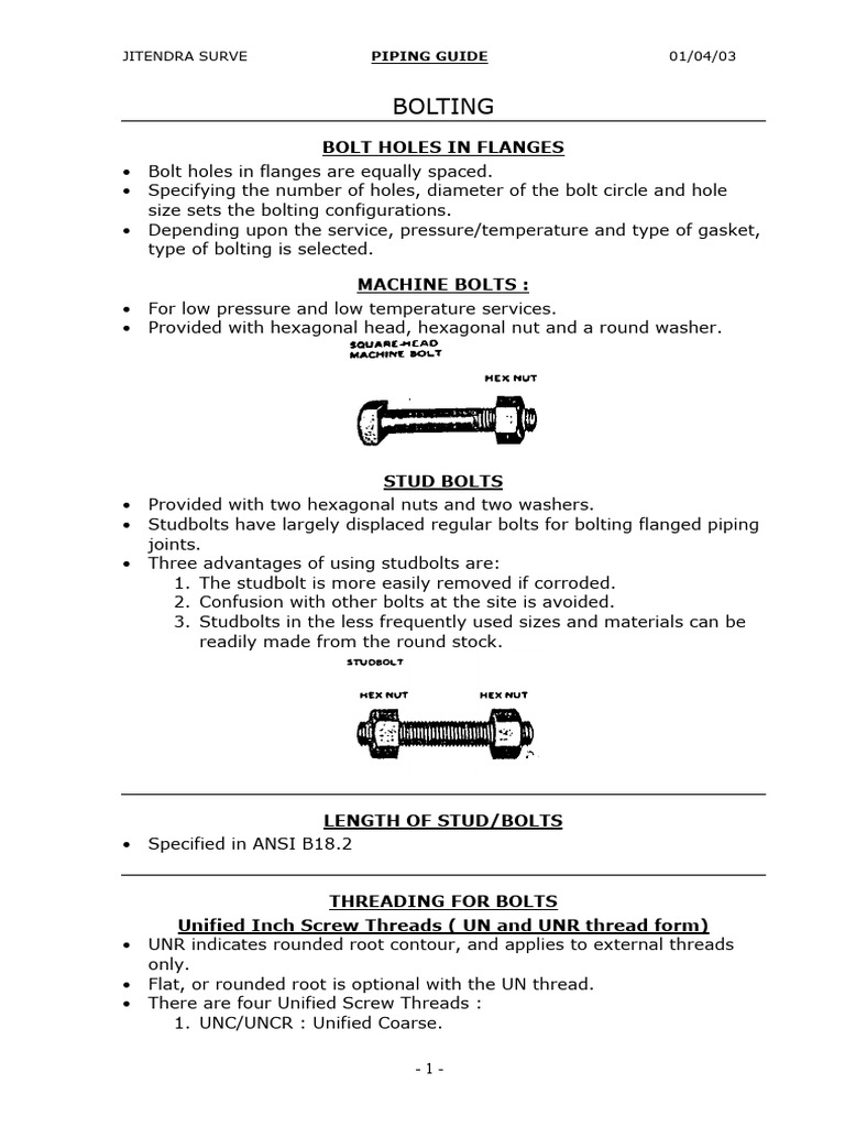 Bolting_general | PDF