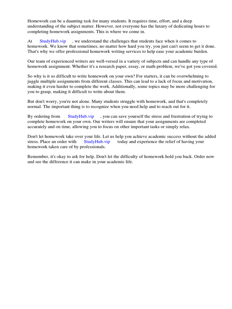 Add Cant Do Homework | PDF | Homework | Learning