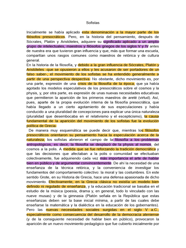 Sofistas | PDF | Platón | Falacia