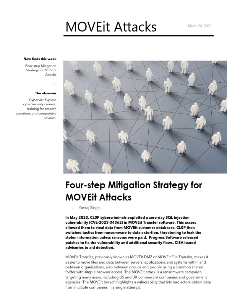 MOVEit Attacks | Download Free PDF | Security | Computer Security