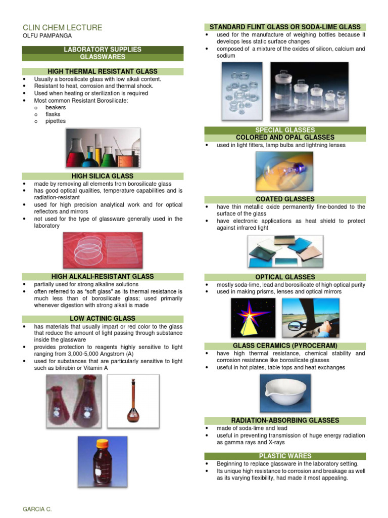 CHEM LEC - Laboratory Supplies | PDF | Glasses | Corrosion