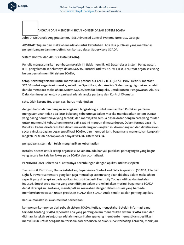 DEVELOPING AND DEFINING BASIC SCADA SYSTEM CONCEPTS Id | PDF | Bisnis | Komputer