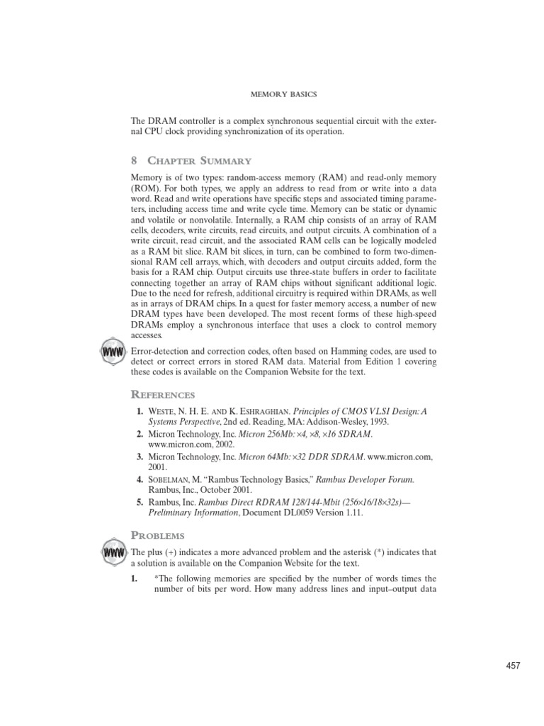 5-4 - Chapter 8 - HW 5 - Exercises Logic - and - Computer - Design - Fundamentals - 4th ...
