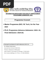 AICTE QIP - PG Certificate - Programme Guidelines 2025-26 - Scheme Guidelines | PDF | Curriculum