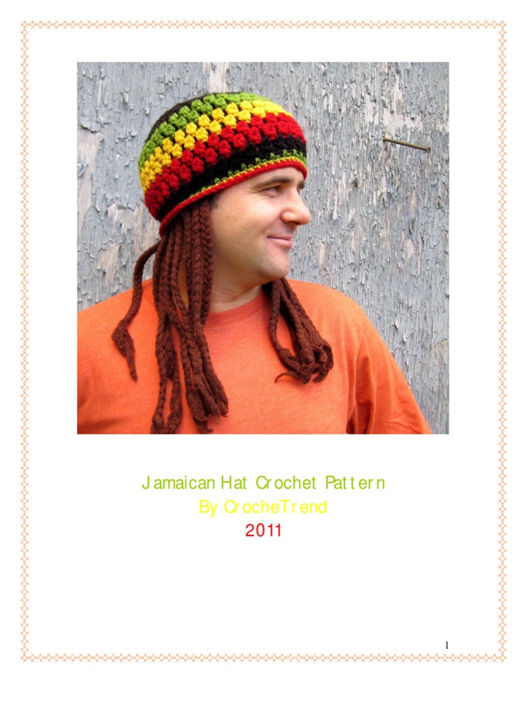 Jamaican Hat Crochet Pattern | Download Free PDF | Crochet | Figured ...