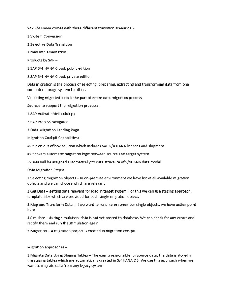Migration Cockpit | PDF | Databases | Data
