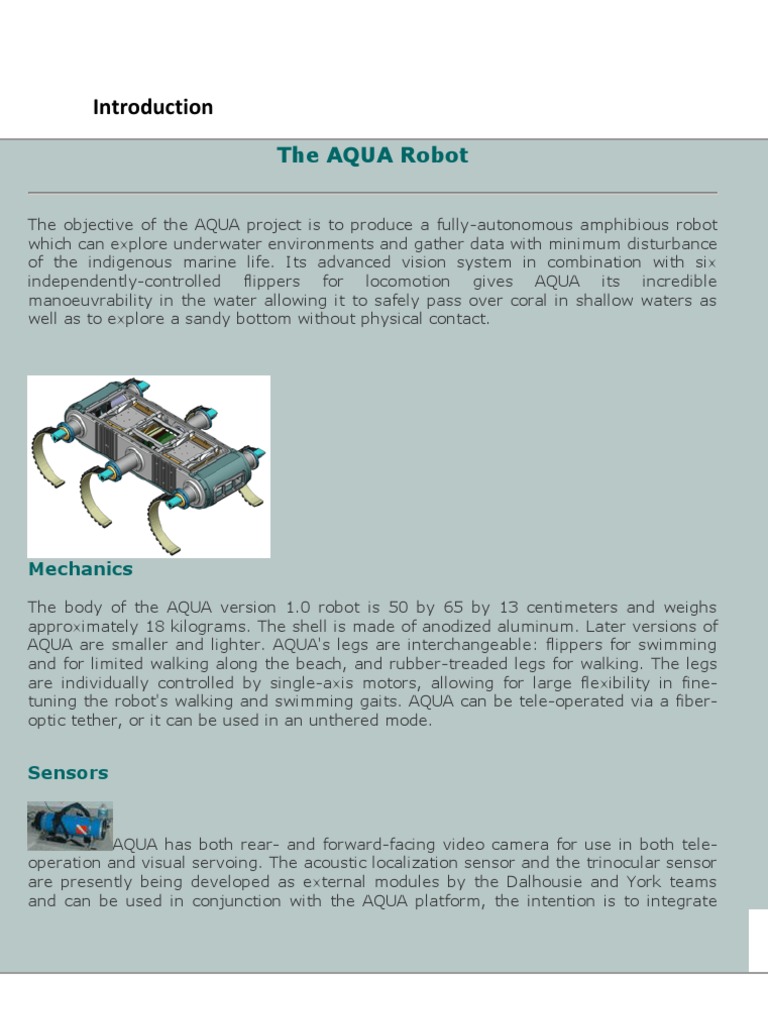 The AQUA Project | Download Free PDF | Electric Motor | Force