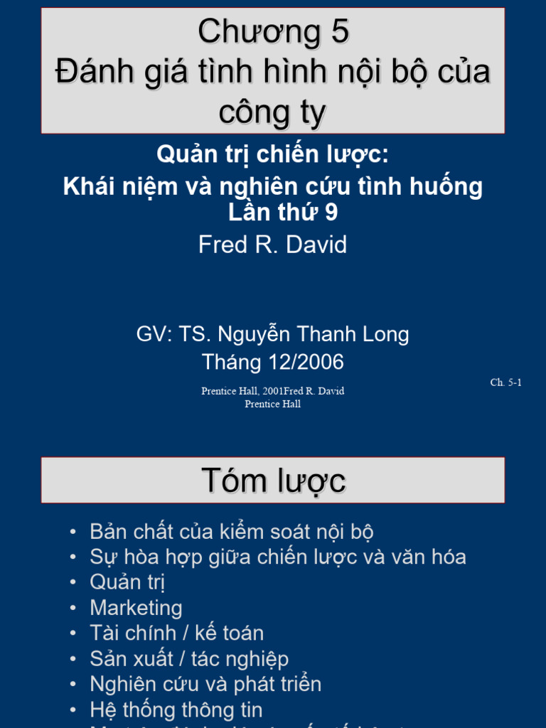 Chapter05 - Danh Gia Noi Bo | PDF