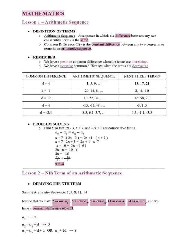 Math Reviewer | PDF | Polynomial | Factorization