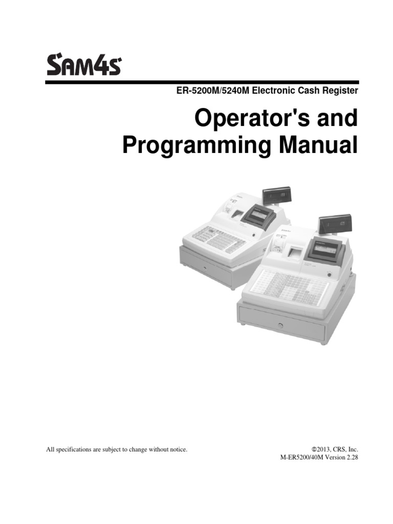 ER-5200-40M Operator Programming Manual V2.28 | PDF | Electrostatic ...