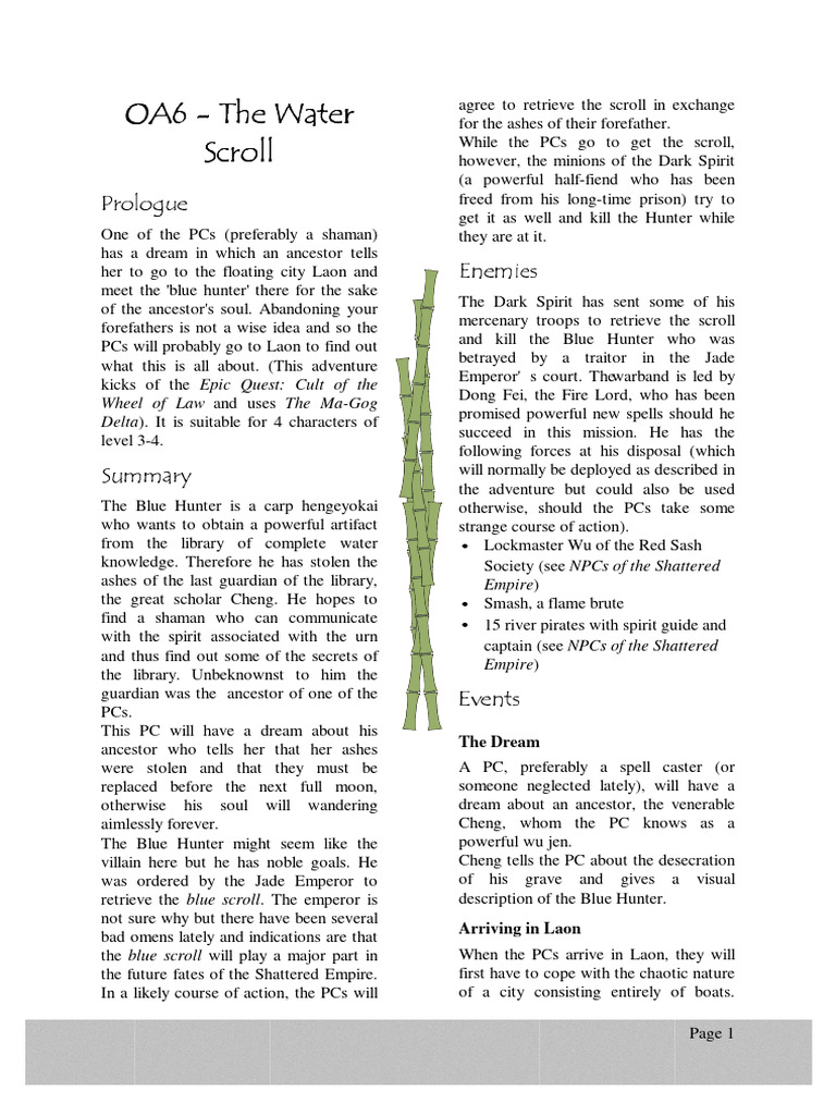 OA6 Waterscroll | PDF