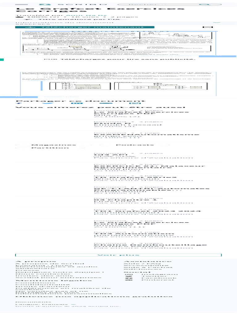 Le Grafcet Exercices Corriges PDF | PDF