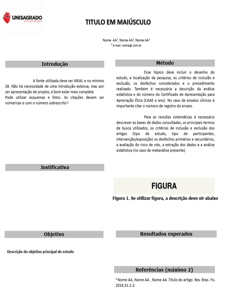 Modelo de Poster Projeto | PDF | Science