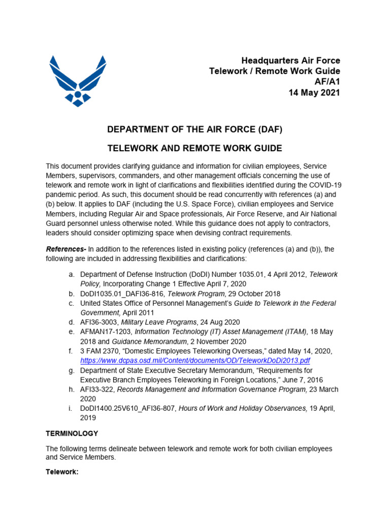 Telework and Remote Work Guide 14 May 2021 | PDF | Employment | Overtime