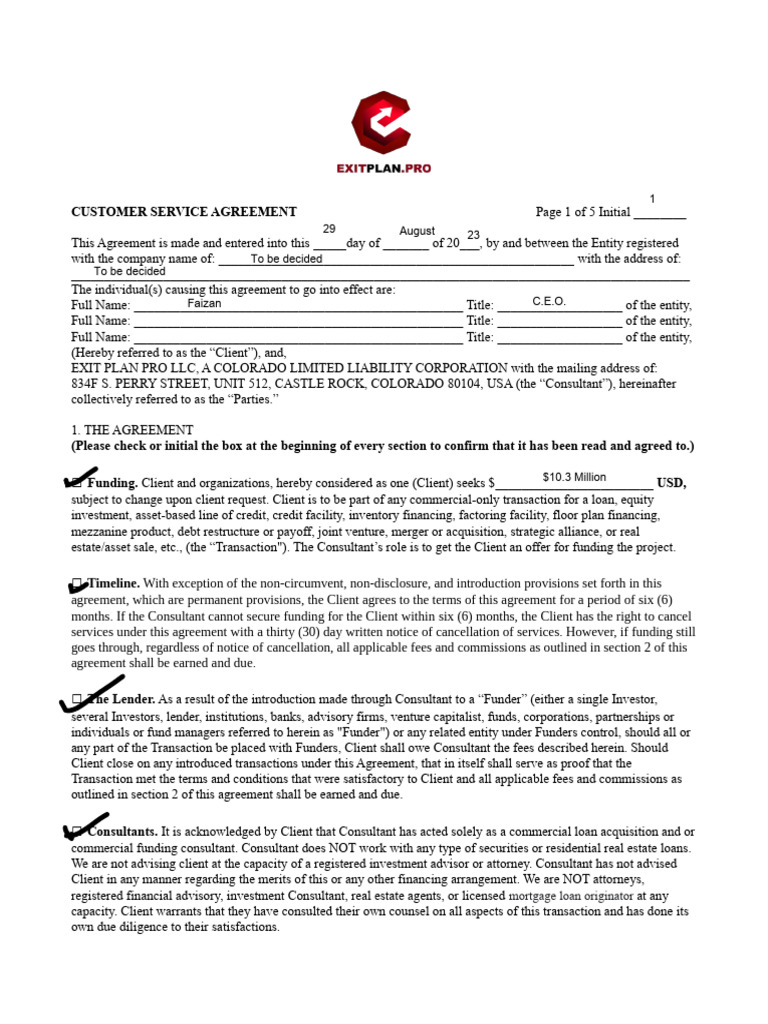 Success Agreement | PDF | Loans | Credit