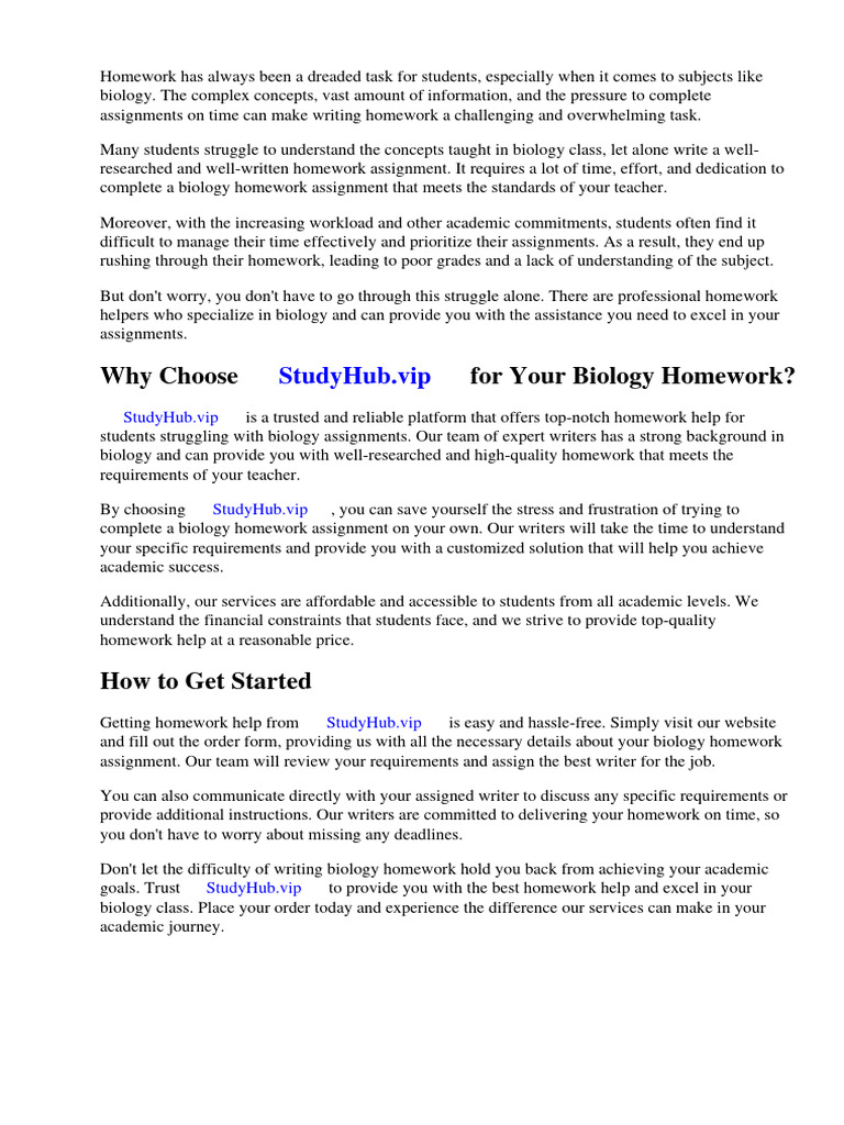 Homework Helpers Biology | PDF | Homework | Textbook
