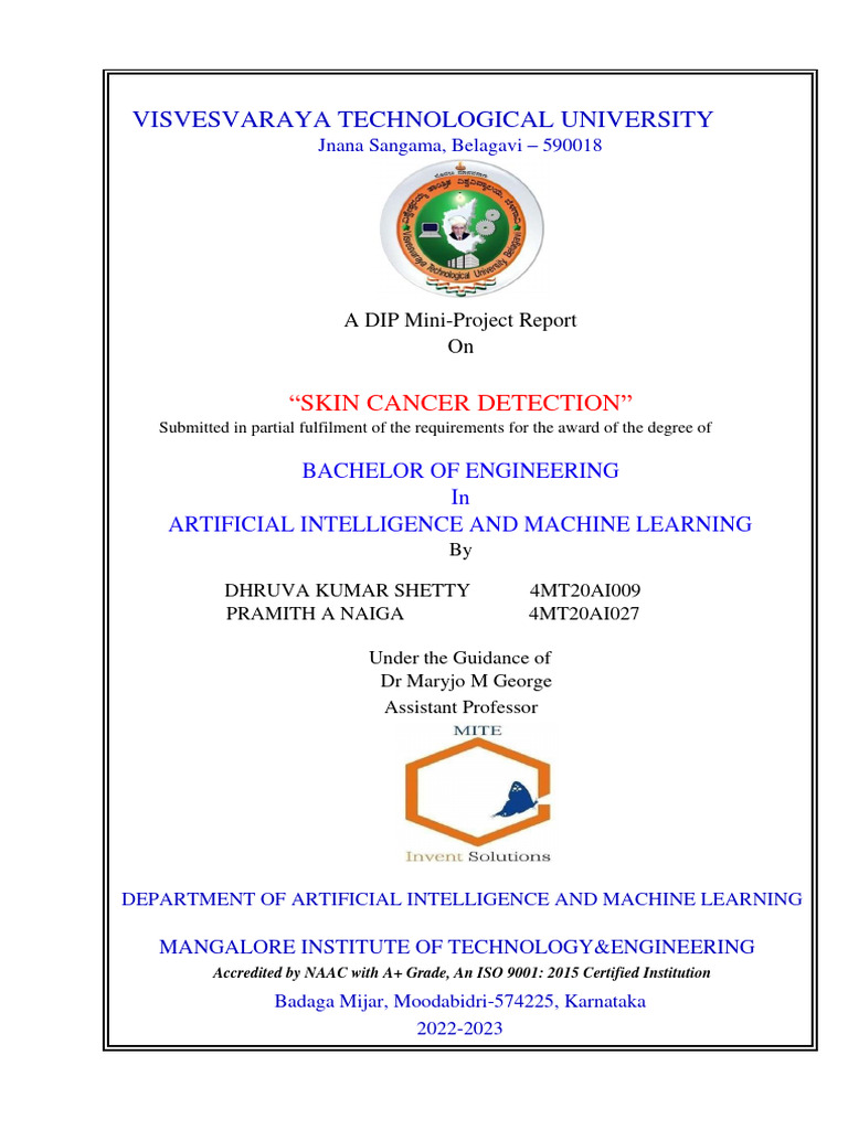 Skin - Cancer - Report Final | PDF | Deep Learning | Statistical ...