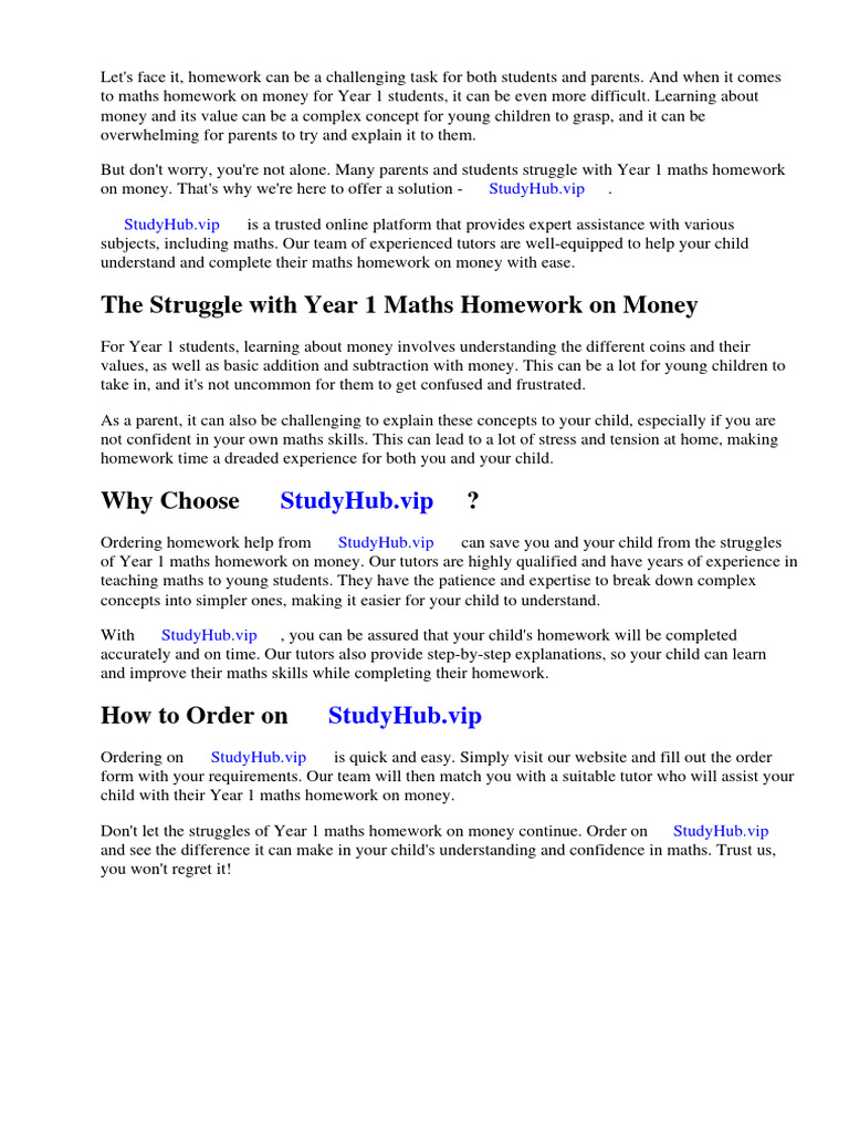 Maths Homework Money Year 1 | PDF | Worksheet | Money