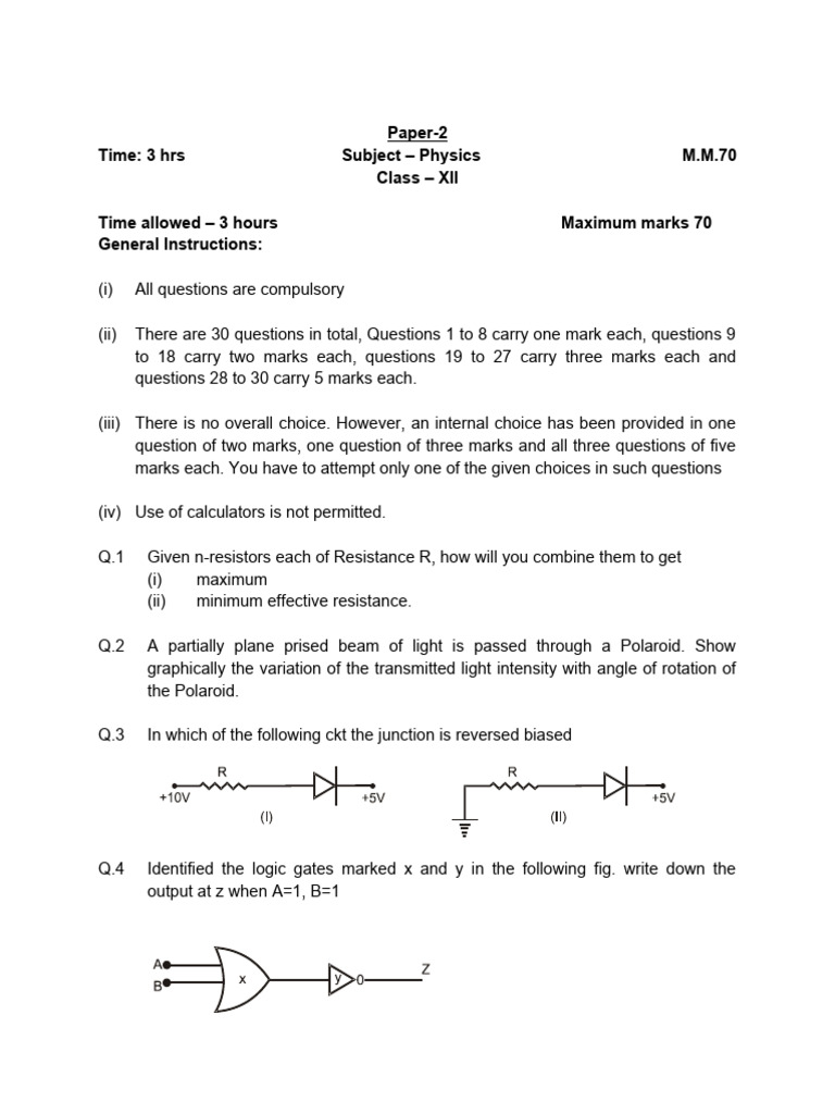 Paper - 2 | Download Free PDF | Capacitor | Electrical Impedance
