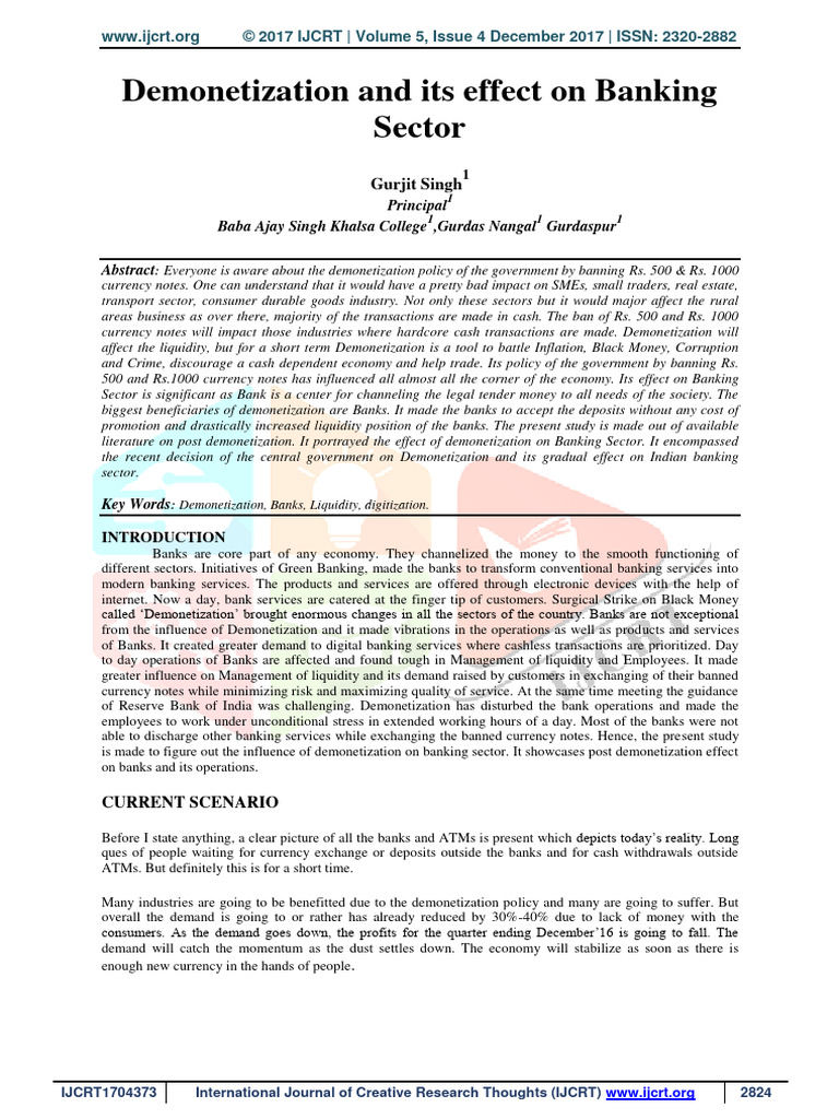 IJCRT1704373 | PDF | Banks | Interest