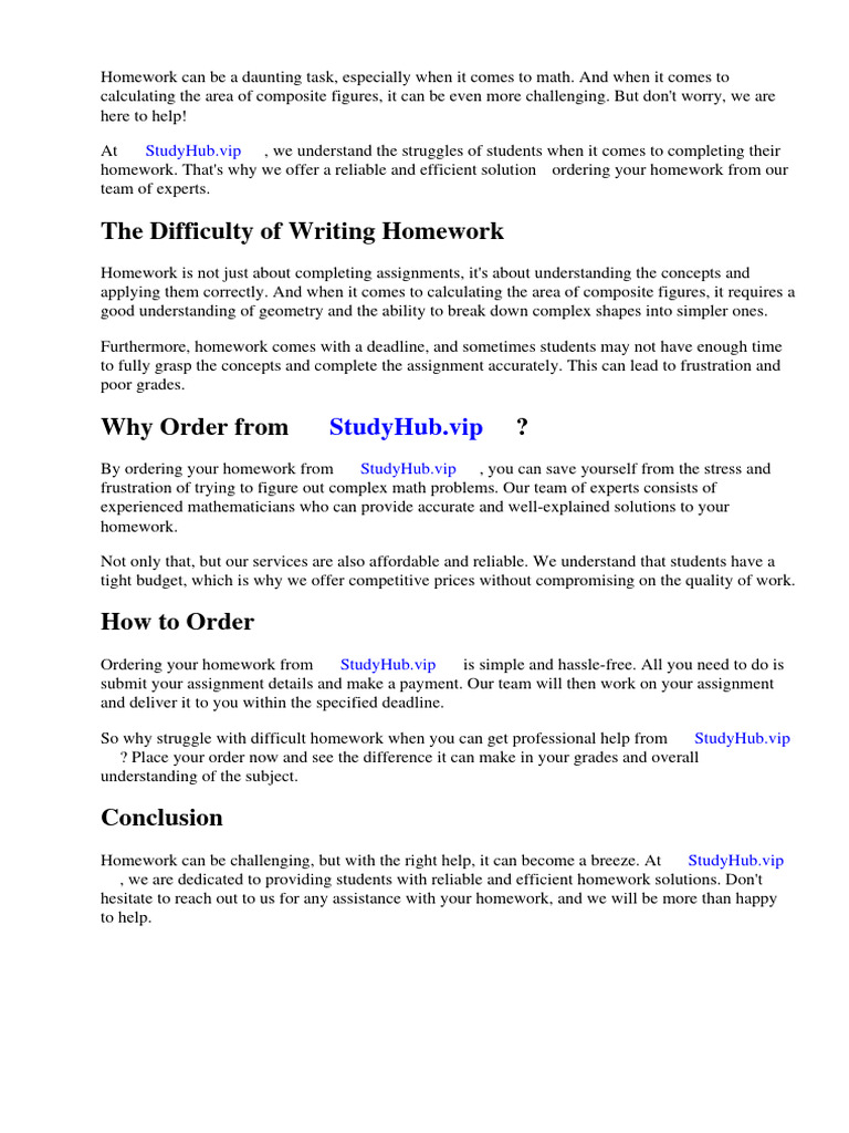 Lesson 5 Homework Practice Area of Composite Figures | PDF | Area ...
