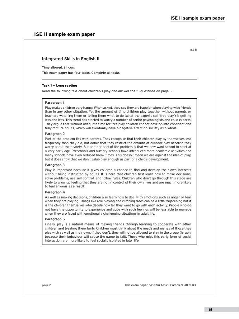 ISE II Sample Paper 4 | PDF | Waste | Waste Management