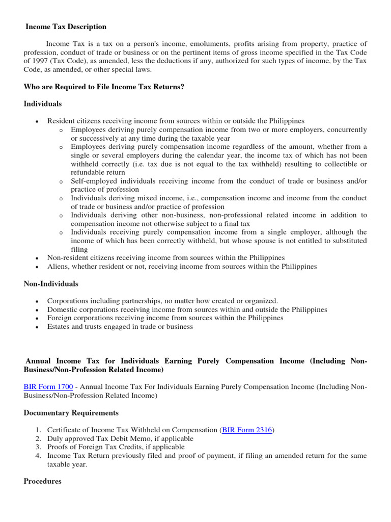 Income Tax PDF | Download Free PDF | Gross Income | Income Tax