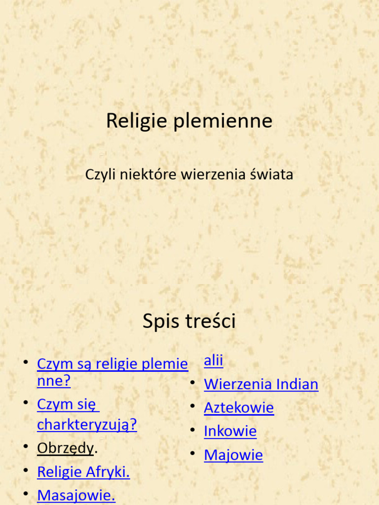 Religie Plemienne | PDF