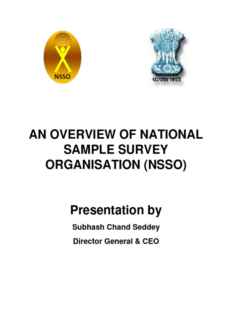 NSSO: History, Functions, and Surveys | PDF | Sampling (Statistics ...