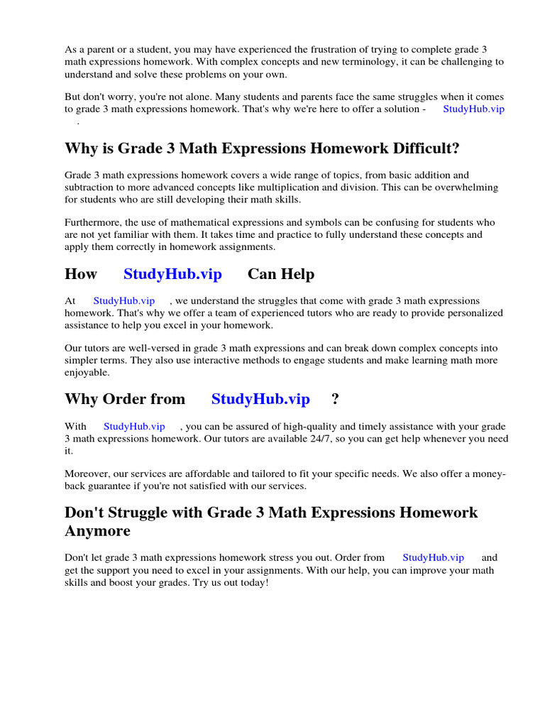 Math Expressions Homework Grade 3 | PDF | Mathematics | Worksheet