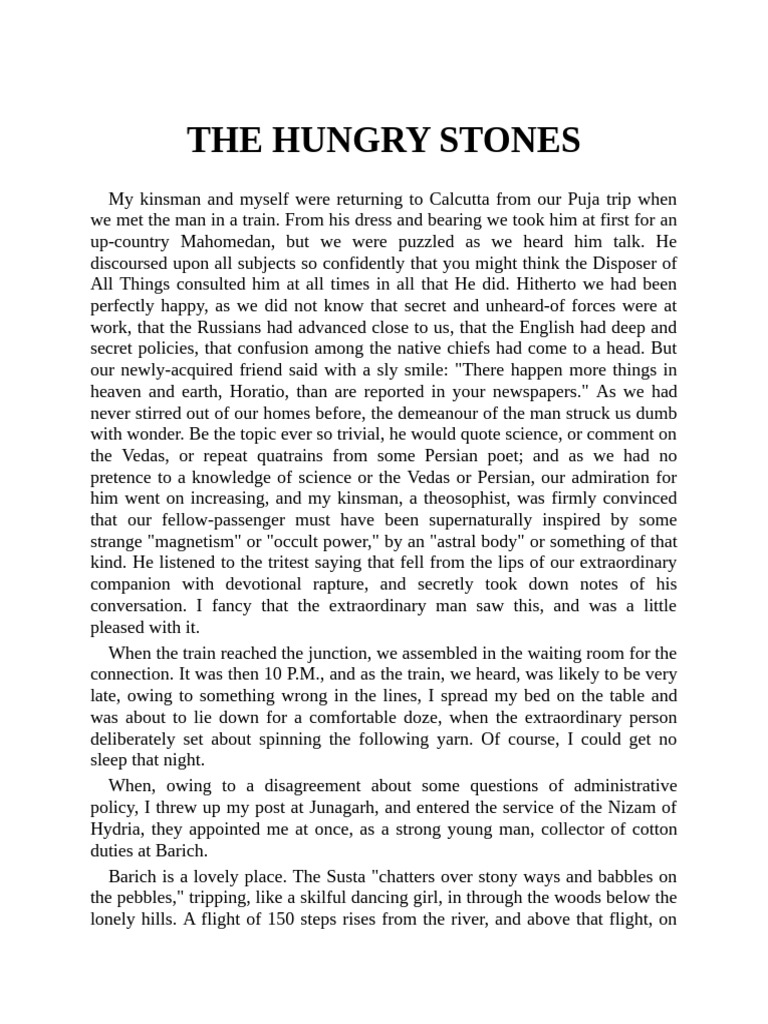 The Hungry Stones 7 16 | PDF
