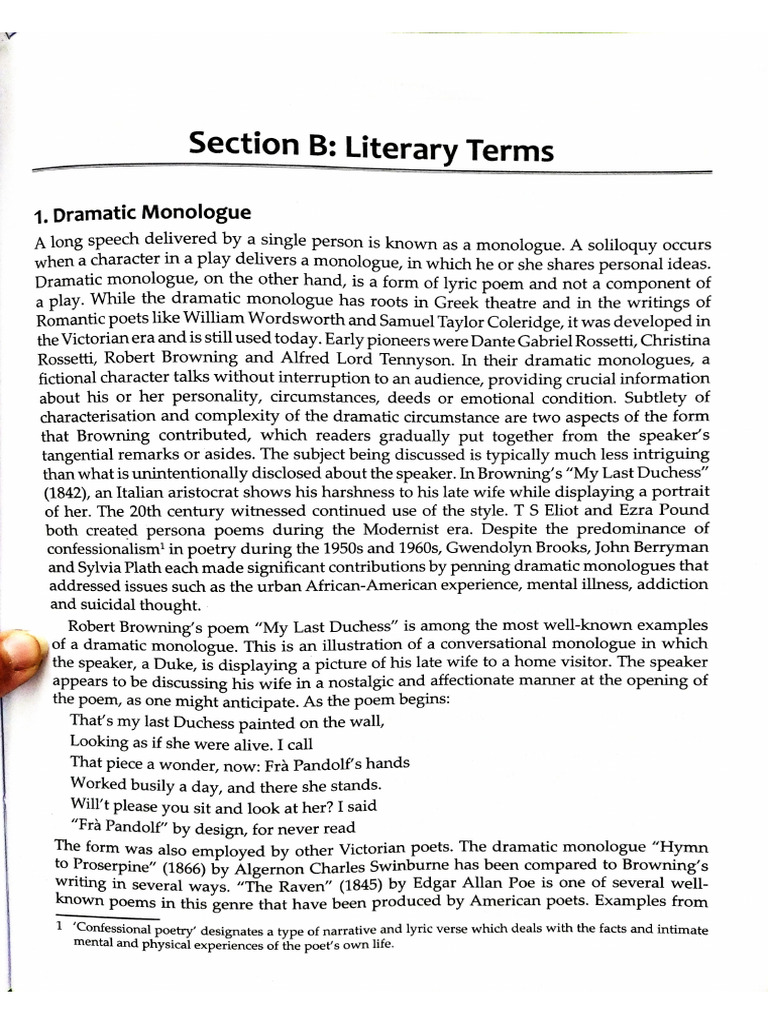 Elt Literary Terms | PDF