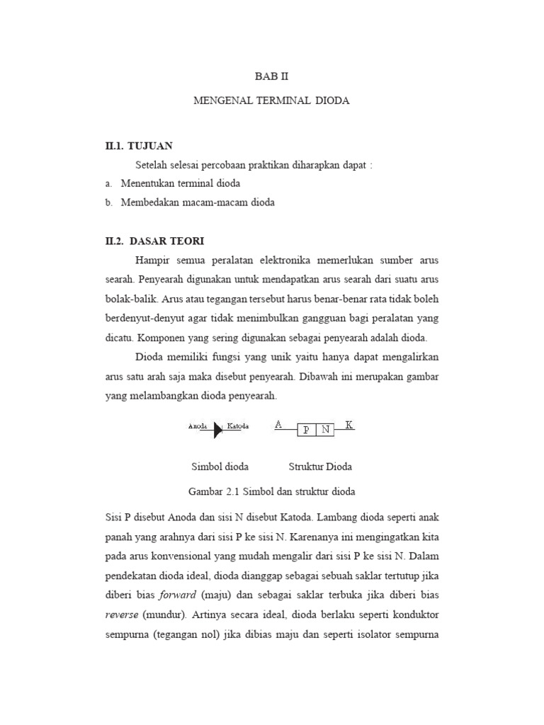 Mengenal Terminal dan Jenis Dioda | PDF | Teknologi & Rekayasa